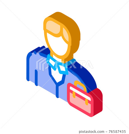 businessman employee isometric icon vector... - Stock Illustration ...
