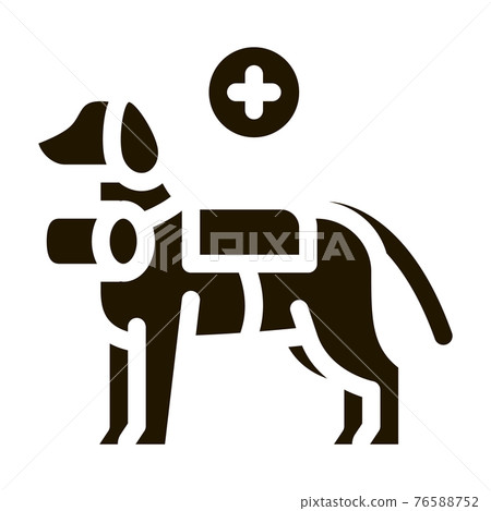 rescue dog icon vector symbol illustration - Stock Illustration ...