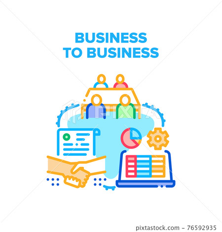 Business To Business Partner Vector Concept Color - Stock Illustration ...