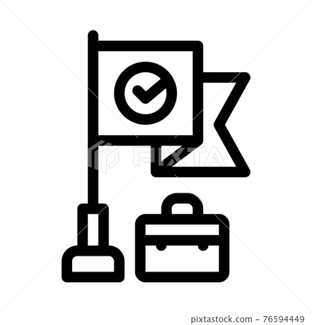 quality policy line icon vector illustration sign - Stock Illustration ...
