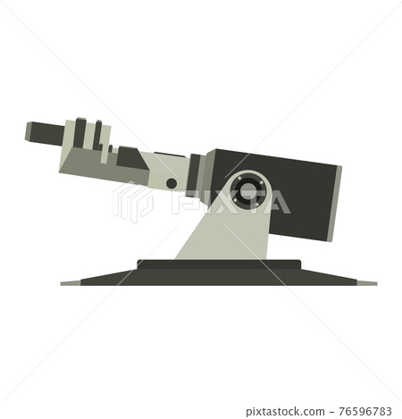 Military gun warship turret vector guard... - Stock Illustration ...