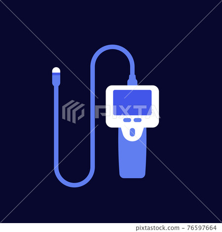 borescope or video inspection camera vector icon - Stock Illustration ...