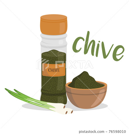 Vector chive illustration isolated in cartoon... - Stock Illustration ...