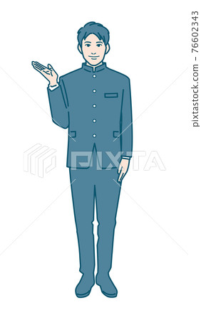 Vector illustration of male students - Stock Illustration [76602343 ...
