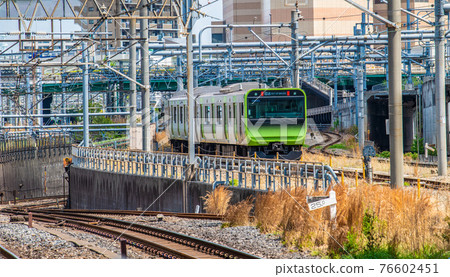 View of the Yamanote Line forwarding vehicle... - Stock Photo [76602451 ...