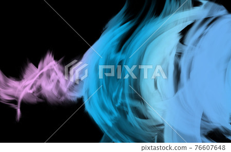 Vivid color smoke on a black background.... - Stock Illustration ...