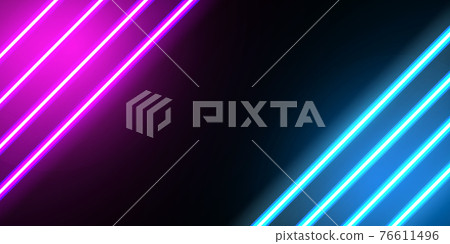 Neon color line vector background - Stock Illustration [76611496] - PIXTA