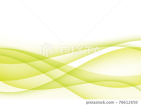 Yellow-green wave abstract background - Stock Illustration [76612850 ...