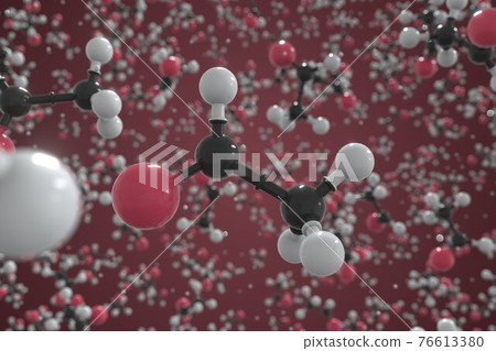 Metaldehyde molecule, scientific molecular... - Stock Illustration ...