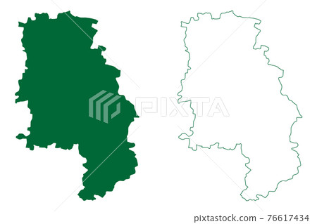 Durg district (Chhattisgarh State, division,... - Stock Illustration ...
