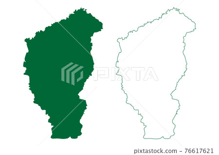 Kaimur district (Bihar State, Patna division,... - Stock Illustration ...