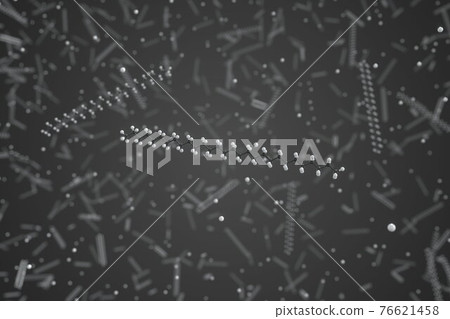 Molecule of nonacosane, ball-and-stick... - Stock Illustration ...