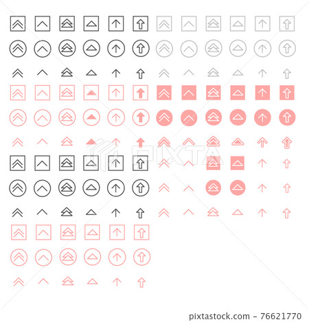 Back to top icon button pink - Stock Illustration [76621770] - PIXTA