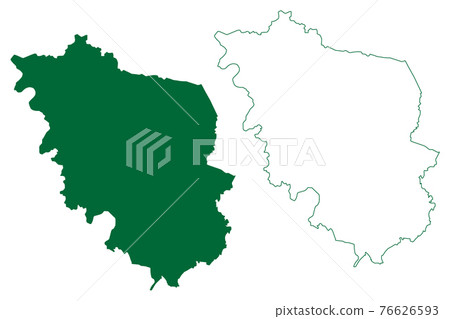 West Champaran district (Bihar State, Tirhut... - Stock Illustration ...