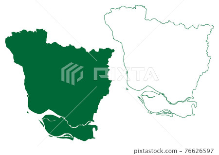 Vaishali district (Bihar State, Tirhut... - Stock Illustration ...