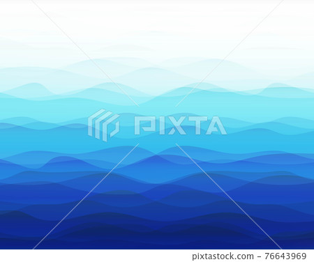 Blue Marine Background With Line - Stock Illustration [76643969] - PIXTA