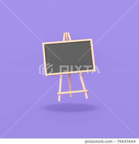 Blank Blackboard on Purple Background-插圖素材 [76645684] - PIXTA圖庫