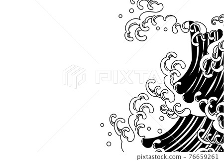 wave, frame, vector - Stock Illustration [76659261] - PIXTA