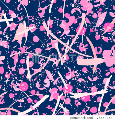 Small seamless pattern. Abstract. Leaves,... - Stock Illustration ...