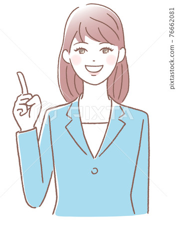 A young lady to explain - Stock Illustration [76662081] - PIXTA