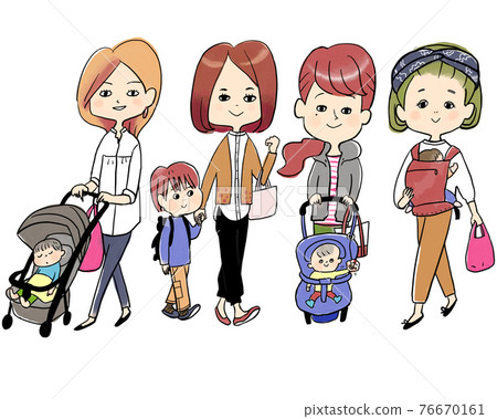 Female mom character avatar - Stock Illustration [76670161] - PIXTA