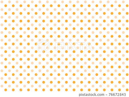 Polka dot pattern stripe orange - Stock Illustration [76672843] - PIXTA