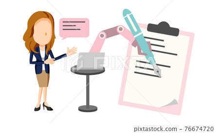 Illustration of a person who operates a machine... - Stock Illustration ...