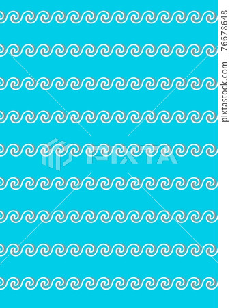 Simple and pop light blue wave background no.04 - Stock Illustration ...