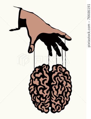 Man is a puppet. Vector drawing - Stock Illustration [76686191] - PIXTA