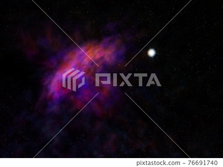 Small part of an infinite star field. 3D rendering-插圖素材 [76691740 ...