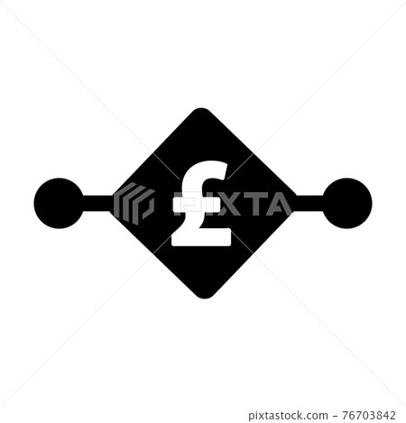 Digital pound sign icon vector currency symbol... - Stock Illustration ...