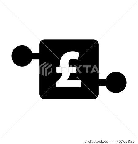 Digital pound sign icon vector currency symbol... - Stock Illustration ...