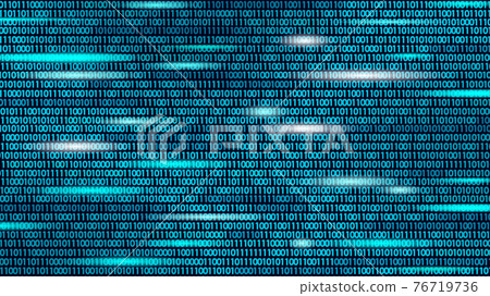 Abstract digital 3D blue background.... - Stock Illustration [76719736 ...