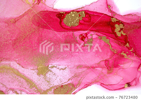 Abstract pink watercolor ink gradient drops. - Stock Illustration ...