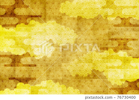Japanese pattern gold Japanese paper background - Stock Illustration ...