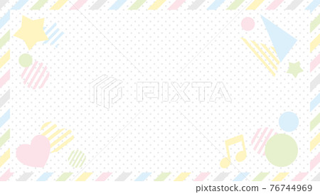 Simple and cute background material pop cute... - Stock Illustration ...