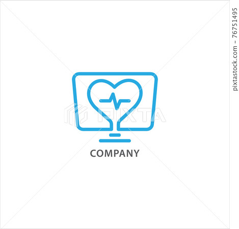 Health monitoring services logo design template... - Stock Illustration ...