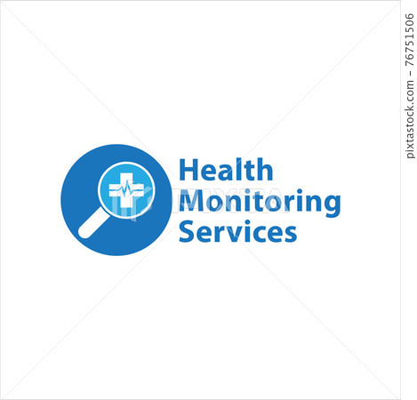 Health monitoring services logo design template... - Stock Illustration ...