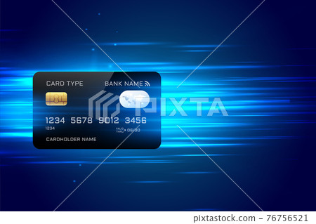 digital credit card payment background in fast... - Stock Illustration ...
