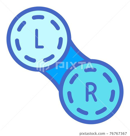 Contact lens case icon, outline style - Stock Illustration [76767367 ...