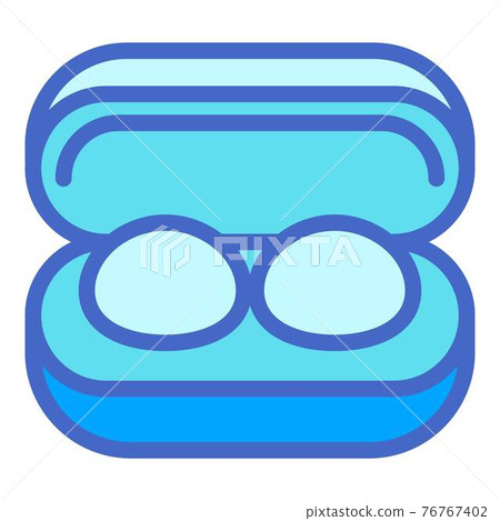 Contact lens case icon, outline style - Stock Illustration [76767402 ...