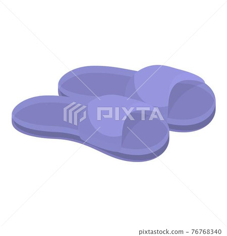 Slippers for pool icon, cartoon style - Stock Illustration [76768340 ...