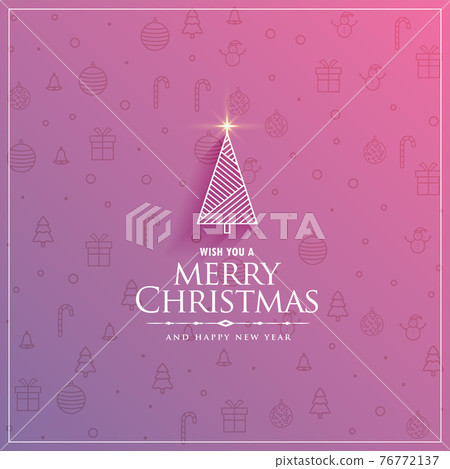 creative christmas tree design on subtle... - Stock Illustration ...