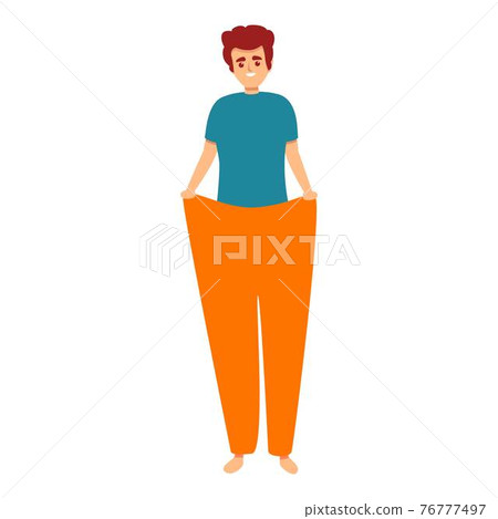 Slim boy icon, cartoon style - Stock Illustration [76777497] - PIXTA