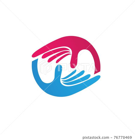 Hope hand logo symbol vector image - Stock Illustration [76778469] - PIXTA