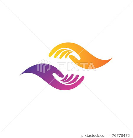 Hope hand logo symbol vector image - Stock Illustration [76778473] - PIXTA