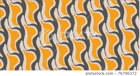 Orange retro seamless vector illustration - Stock Illustration ...