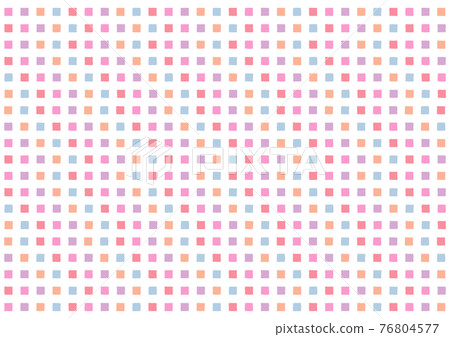 Cute square pattern background (pink) - Stock Illustration [76804577 ...