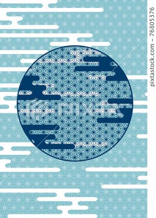 Japanese pattern haze pattern background - Stock Illustration [76805376 ...