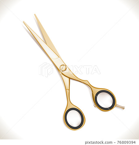Golden Scissors - Stock Illustration [76809394] - PIXTA